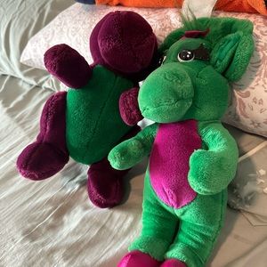 barnie | Toys | Vintage Barnie Baby Bop 9s Plush Stuffed Animals | Poshmark